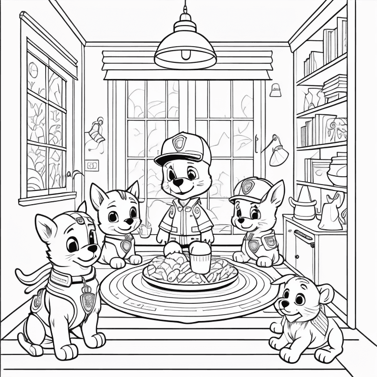 Coloriage de Pat Patrouille - Coloriages à imprimer