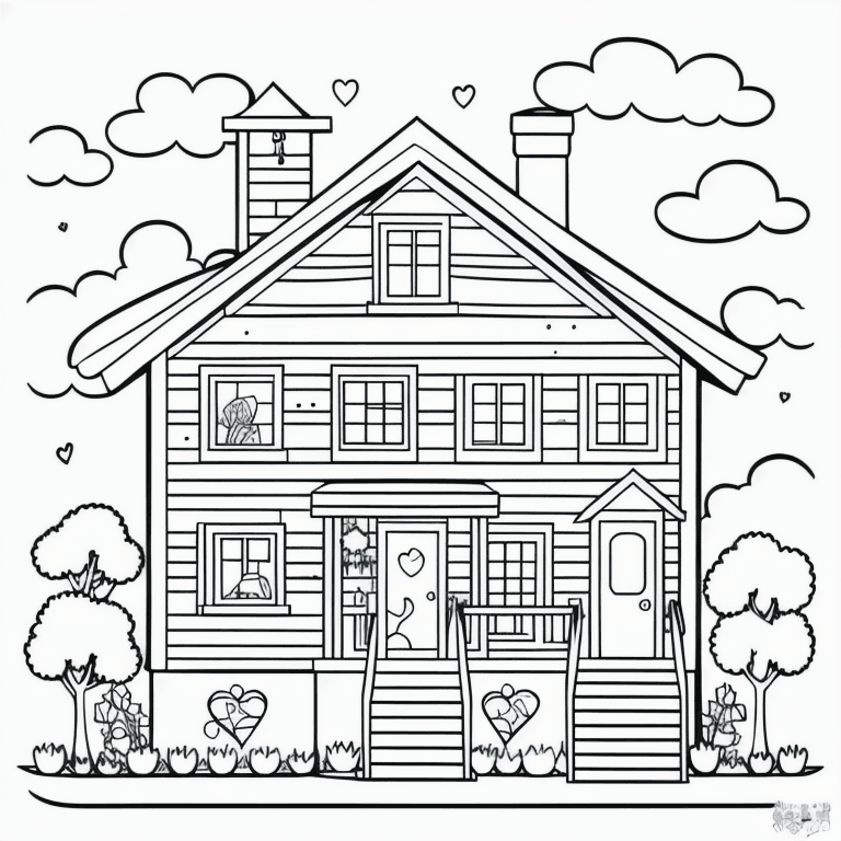 Coloriage de Maisons - Coloriages à imprimer