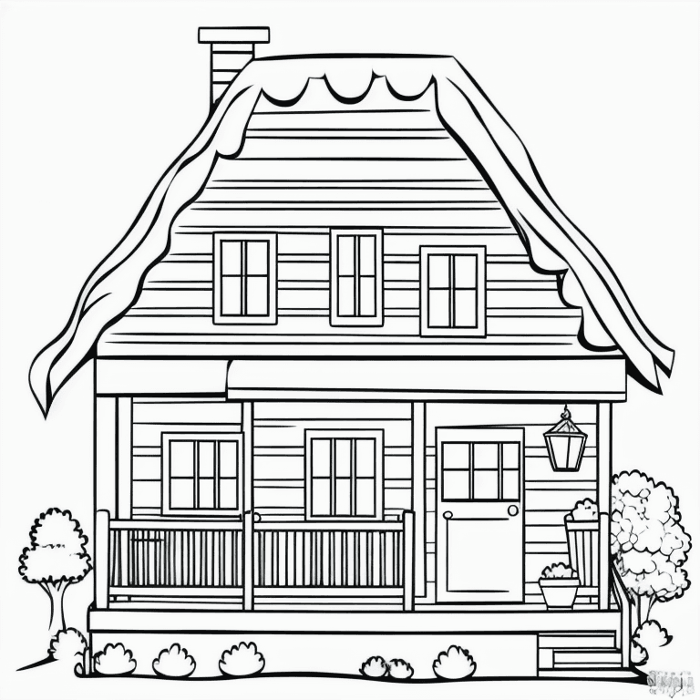 Coloriage de Maisons - Coloriages à imprimer
