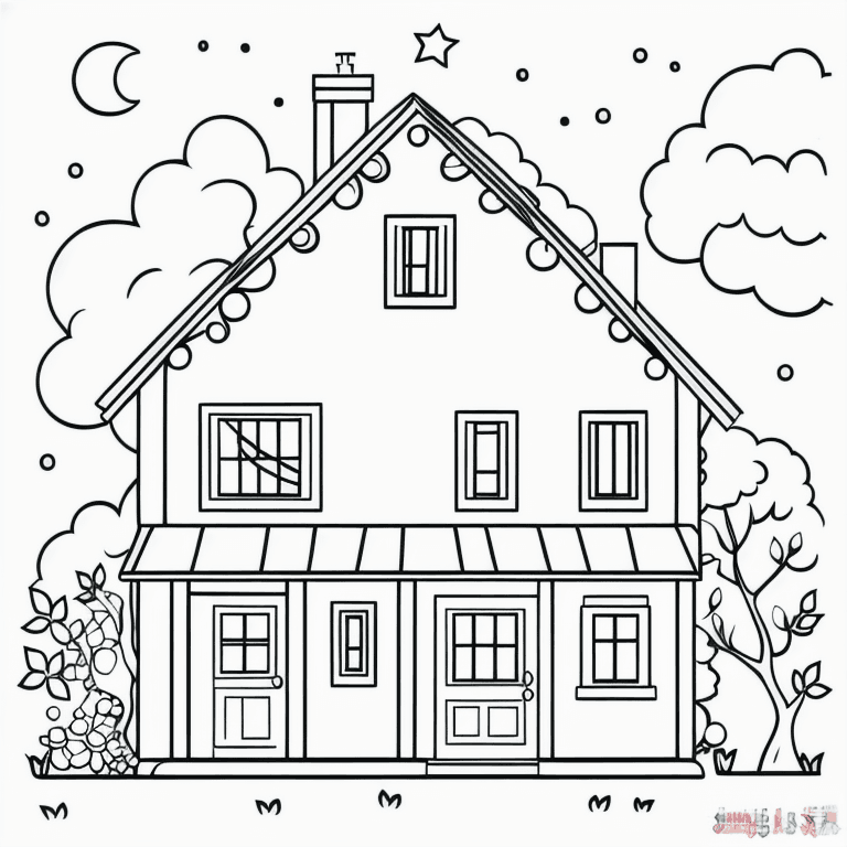 Coloriage de Maisons - Coloriages à imprimer