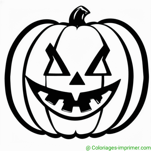 Coloriages Halloween de Citrouilles - Coloriages à imprimer