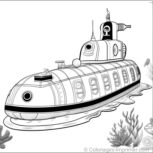Coloriages de Sous-marins - Coloriages à imprimer