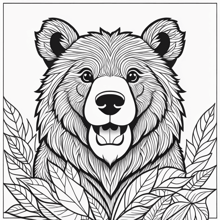 Coloriage à imprimer d'ours - Coloriages à imprimer