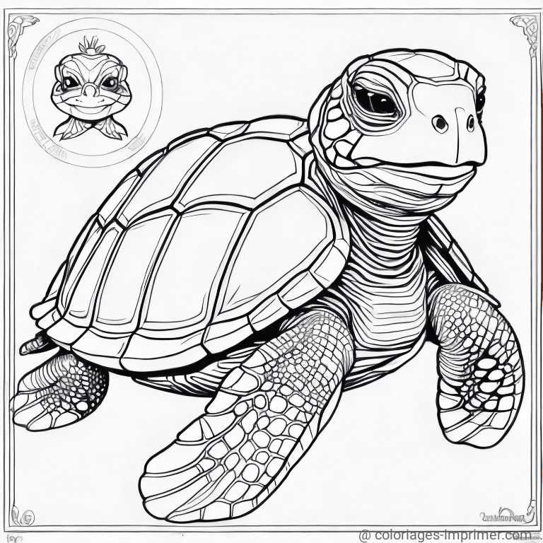Coloriages de tortues - Coloriages à imprimer